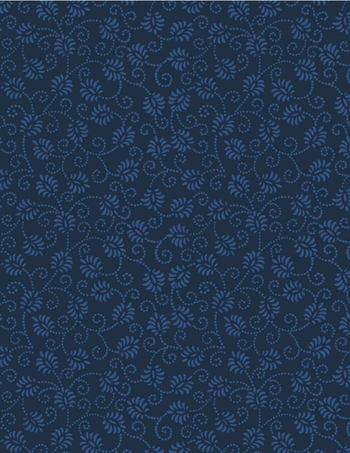 Essentials Dancing Buds Navy 39087-444 by Wilmington Prints - Etsy
