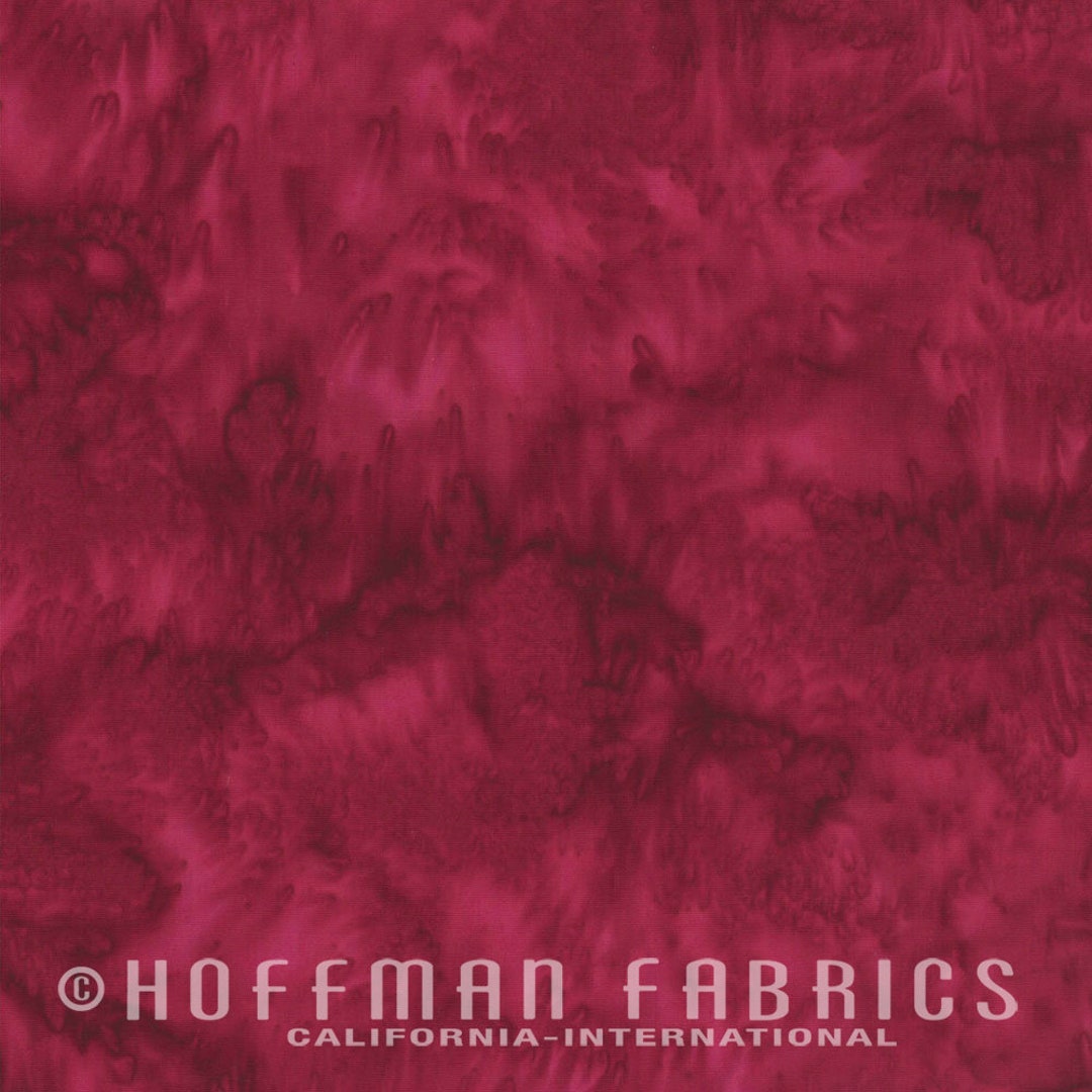 Ruby Red Batik 1895-143 by Hoffman Fabrics Bali Hand Dyed 100% Cotton ...