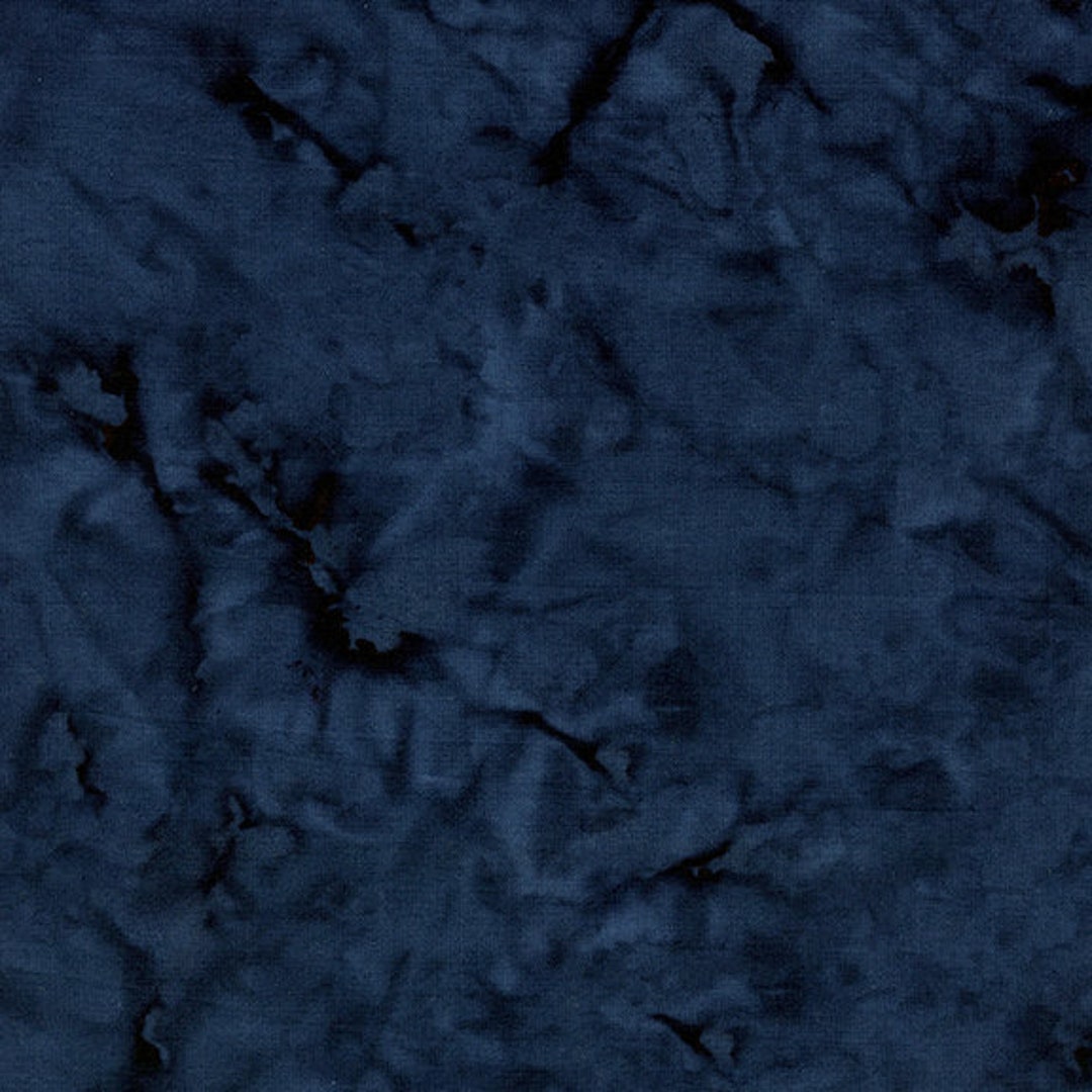 Navy Batik HALF YARD NOO3-MD Island Batik 100% Cotton Batik Fabric - Etsy