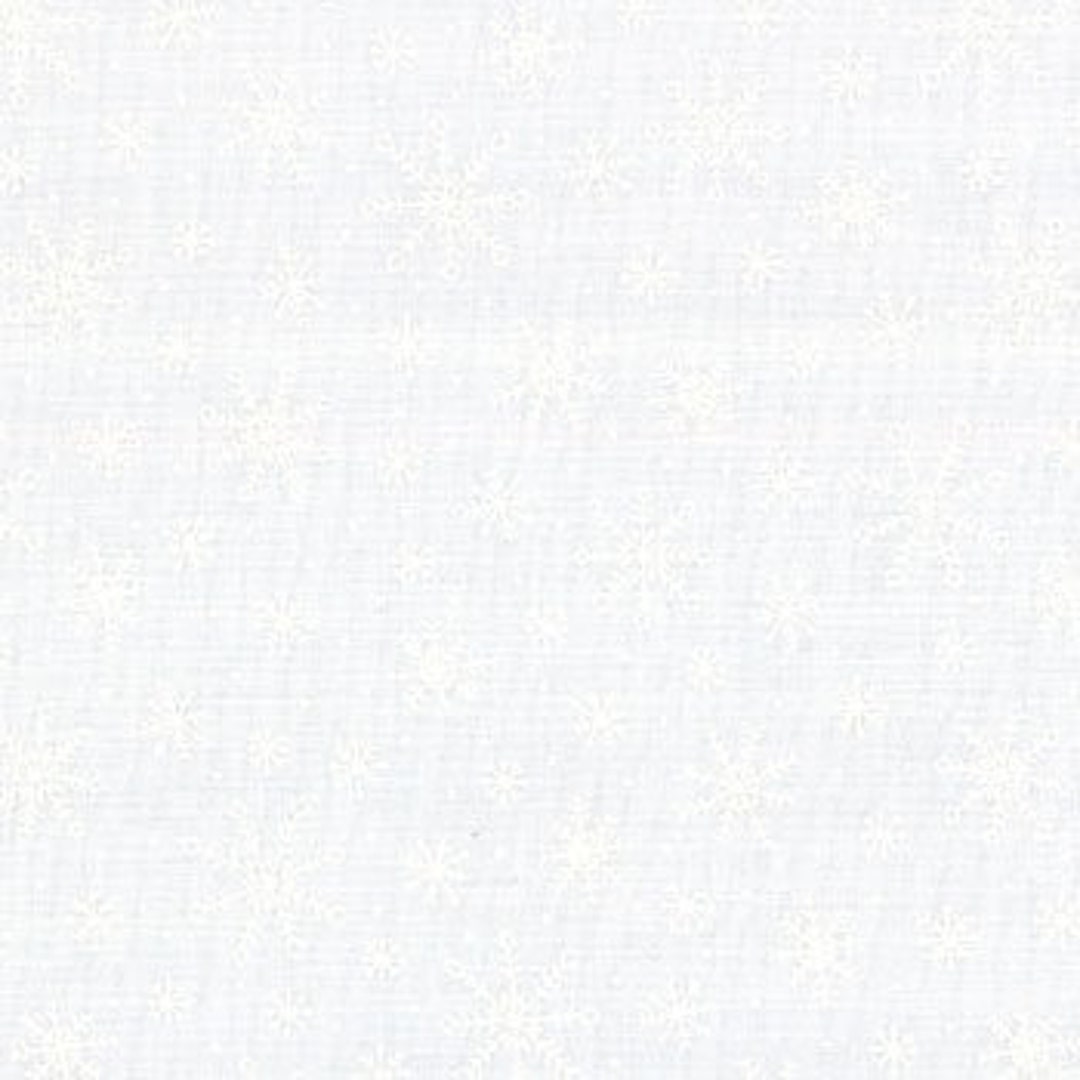 Muslin Mates Snowflakes HALF YARD White on White 9929-11 Moda 100% ...