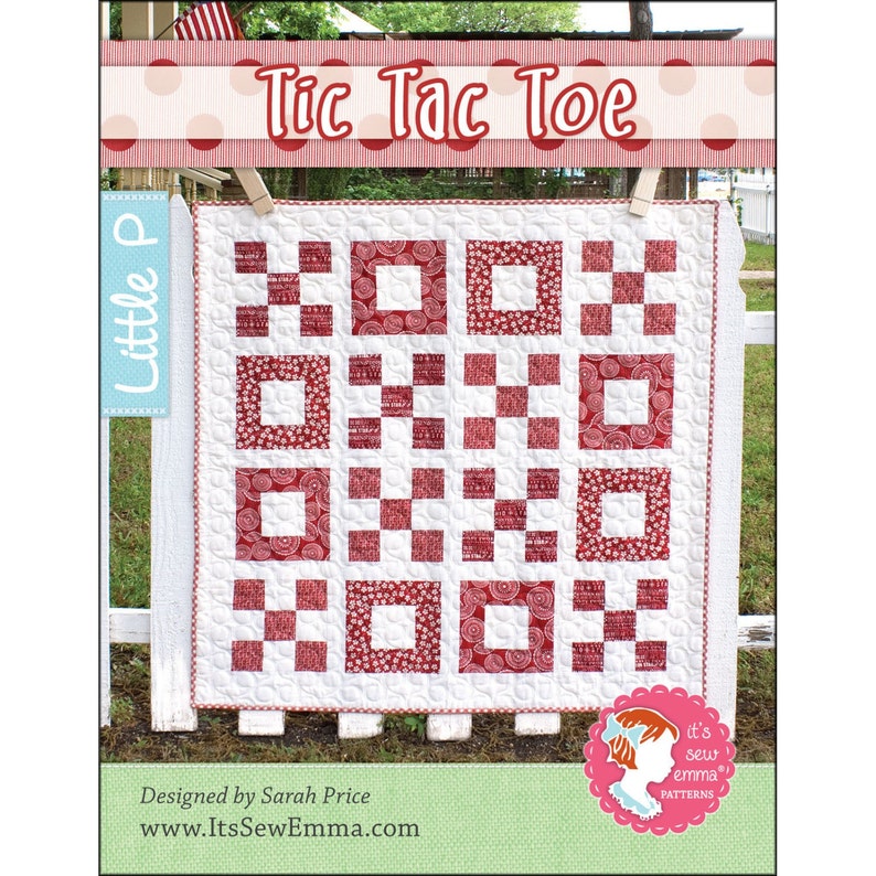 Pattern Tic Tac Toe by It's Sew Emma Quilt Pattern - Etsy