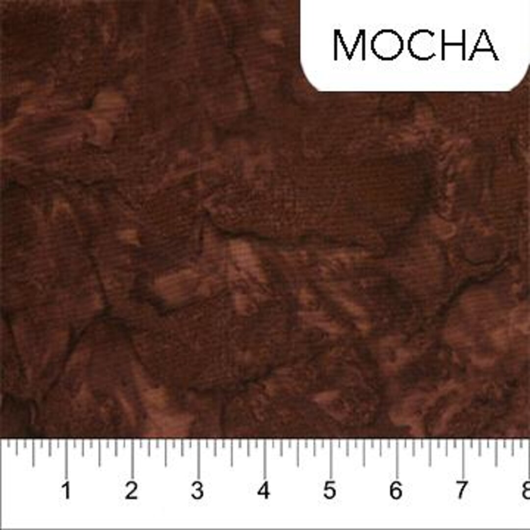 Shadows HALF YARD Mocha Brown Batik 81300-36 by Banyan Batiks 100% ...