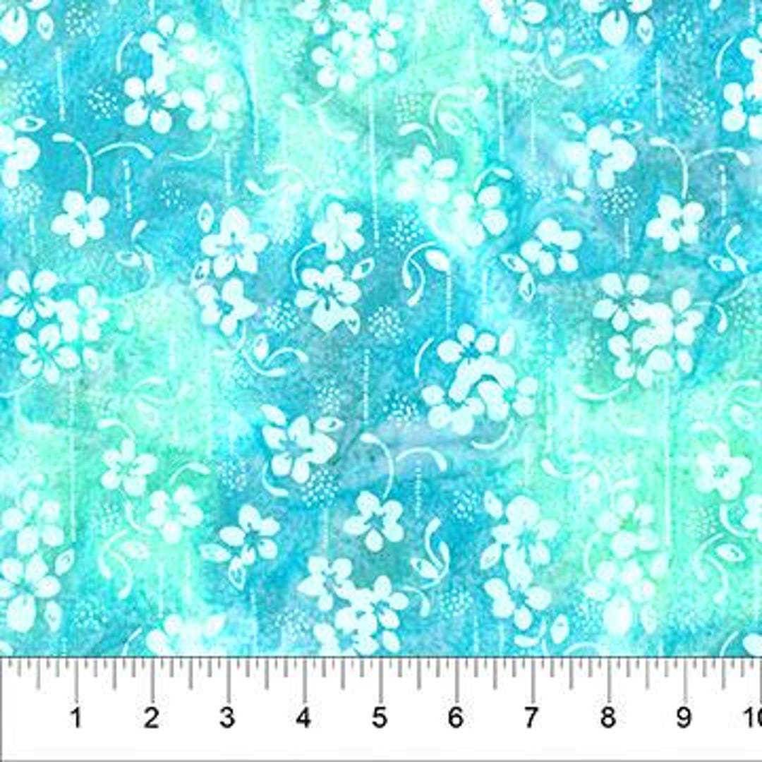 Rock Candy Stipple HALF YARD Ocean Mist Batik 83111-66 by Banyan Batiks ...