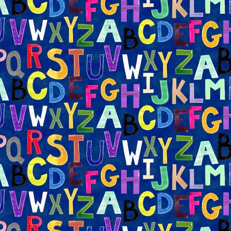 Alphabet Fabric - Etsy