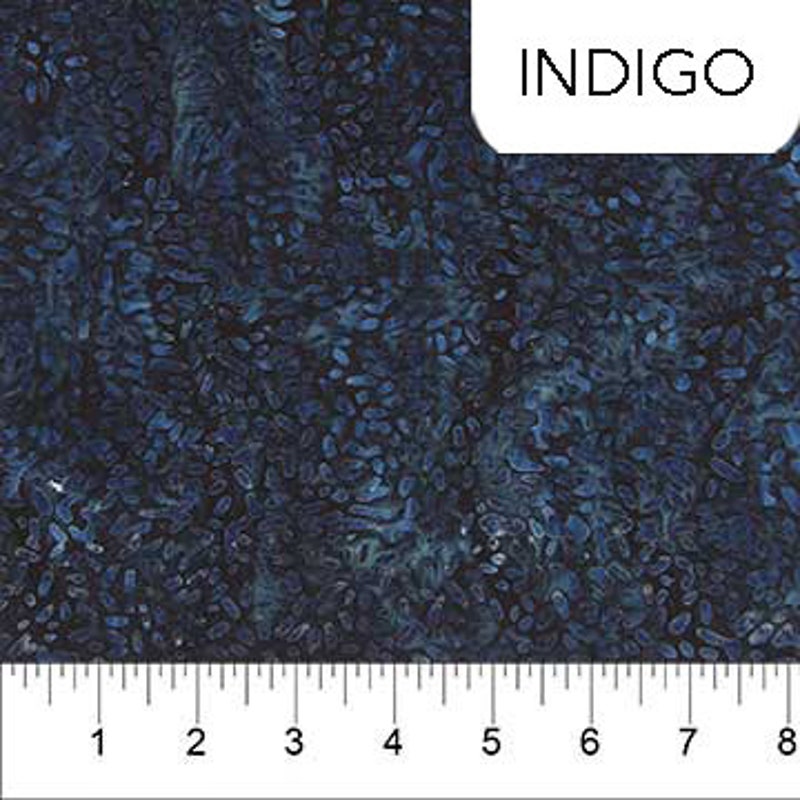 Indigo Batik Fabric - Etsy