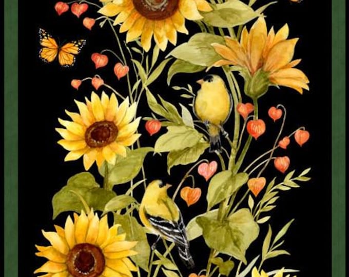 Sunflower Splendor Panel 83324-975 by Wilmington Prints 100% Cotton ...