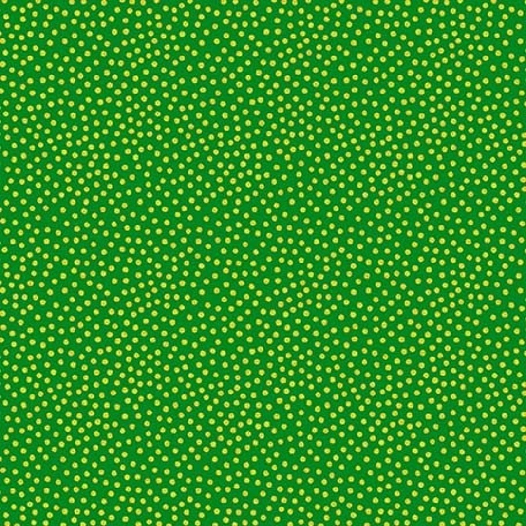 Garden Pindot Emerald Green / Gold Metallic CM1065-EMER by - Etsy