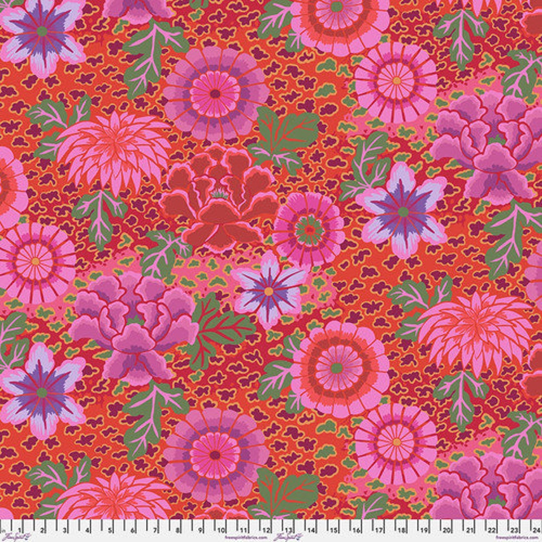 Kaffe Fassett Dream HALF YARD Magenta GP148.MAGEN by Freespirit 100% ...