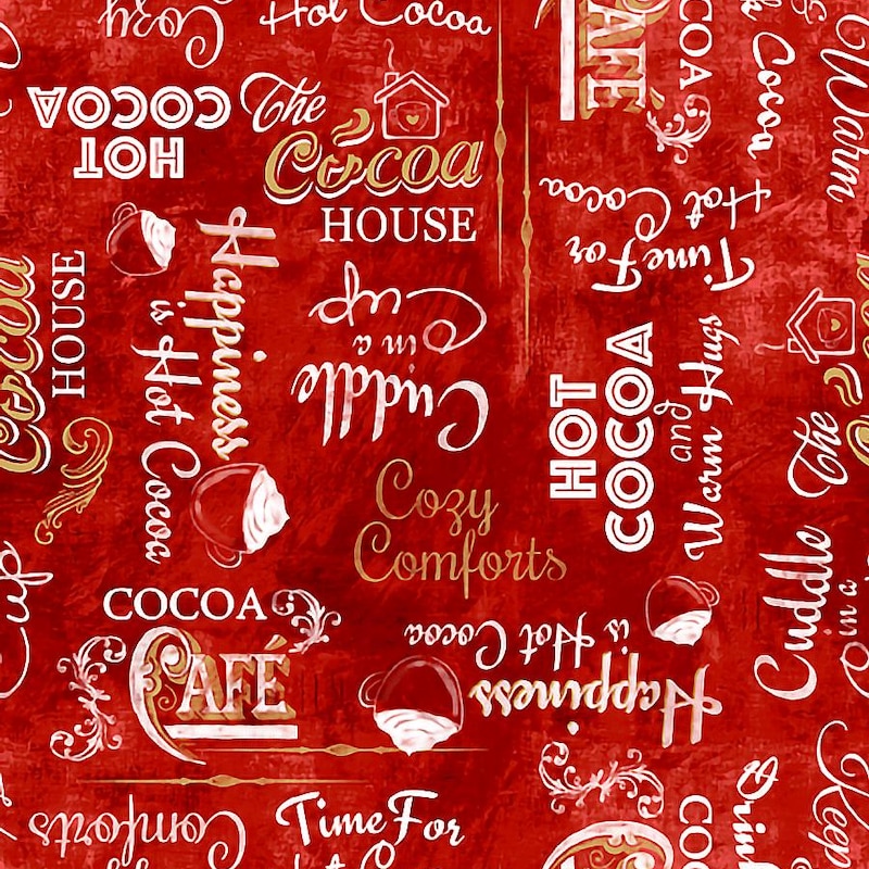 Text Print Fabric - Etsy