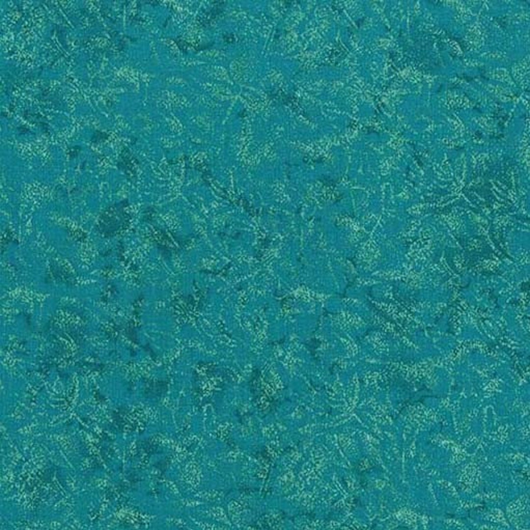 Fairy Frost HALF YARD Calypso Dark Turquoise 376-CALY by Michael Miller ...