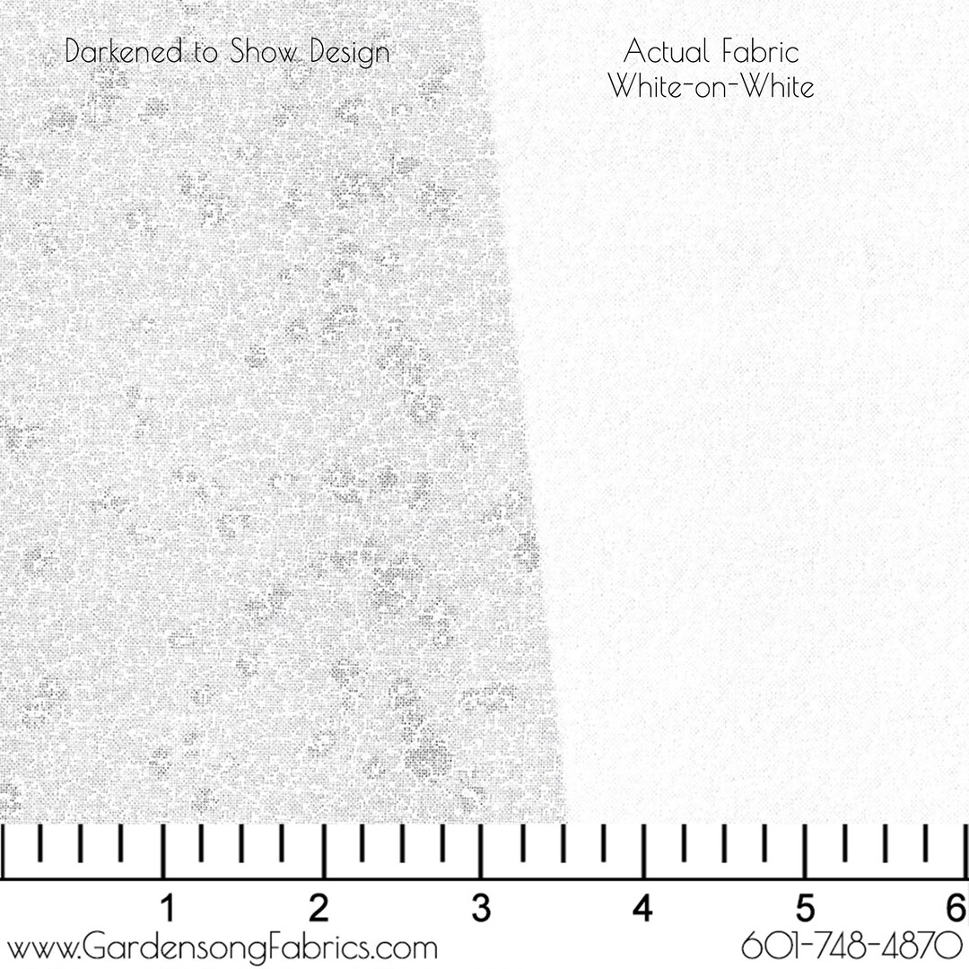 Muslin Mates Vine White on White 9918-11 by Moda 100% Cotton Fabric ...