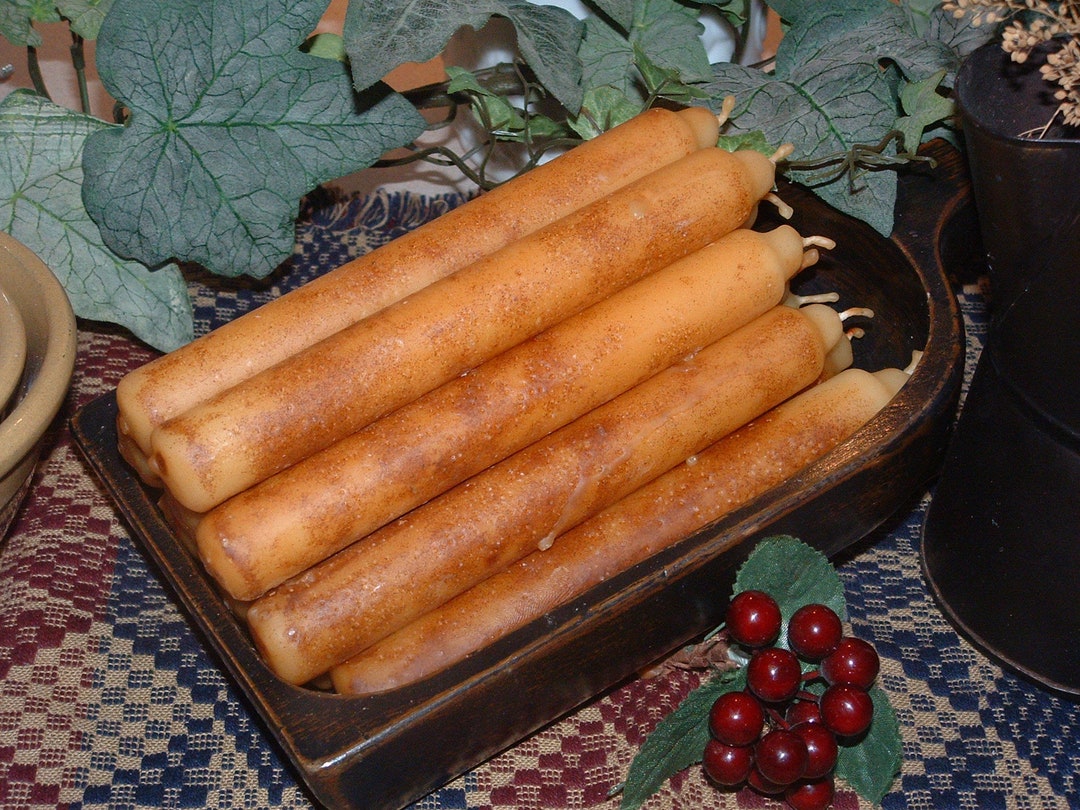 Primitive Grubby Scented Taper Candles, 6-1/2 Grungy Rustic Country ...
