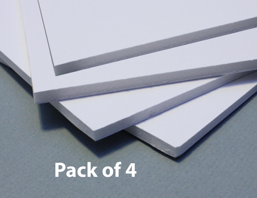 3/16 White Foam Board Core - Four Pack - Various Sizes - Square ...