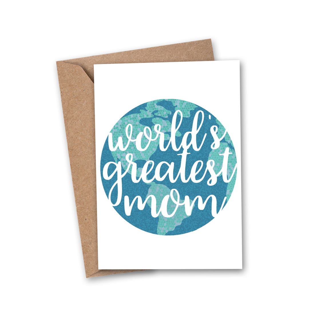 World's Greatest Mom Mothers Day Card - Mom Birthday Card - for Her ...