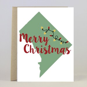 Choose Any State Merry Christmas Xmas Lights Card. Christmas Card Set ...