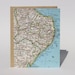 Vintage Map Card Set - Travel Card Set - Stationery Set Blank Cards ...