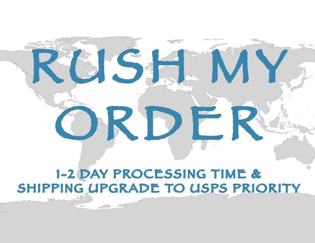 Rush My Order & Shipping Upgrade to USPS Priority - Etsy