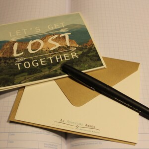 Let's Get Lost Together Greeting Card - Travel Card - Love Card - Photo ...