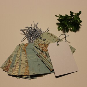 Vintage Map Gift Tags, World & Atlas Map - Etsy
