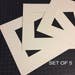 Set of (5) - 8x10 or 11x14 Mats for Artwork - Frame Mats - Photography ...
