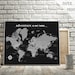 Modern World Push Pin Map (print Only) , Travel Map, Map Poster, Travel ...