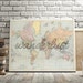 Wanderlust Map Poster Vintage Map Poster Travel Art Map - Etsy