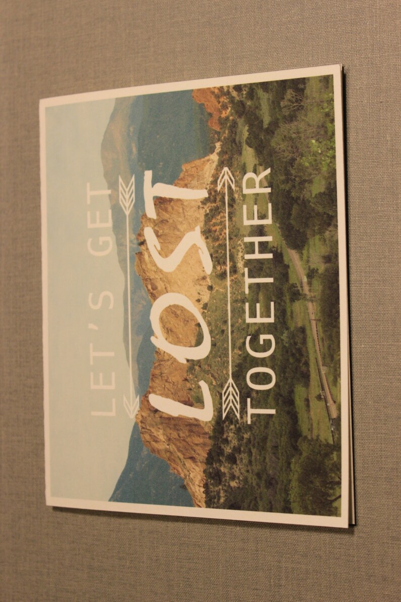 Let's Get Lost Together Greeting Card - Travel Card - Love Card - Photo ...