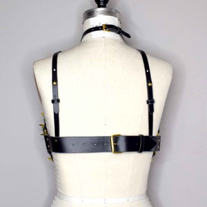 The All Devouring Spiked Leather Torso Harness, Graceful Chest Harness ...