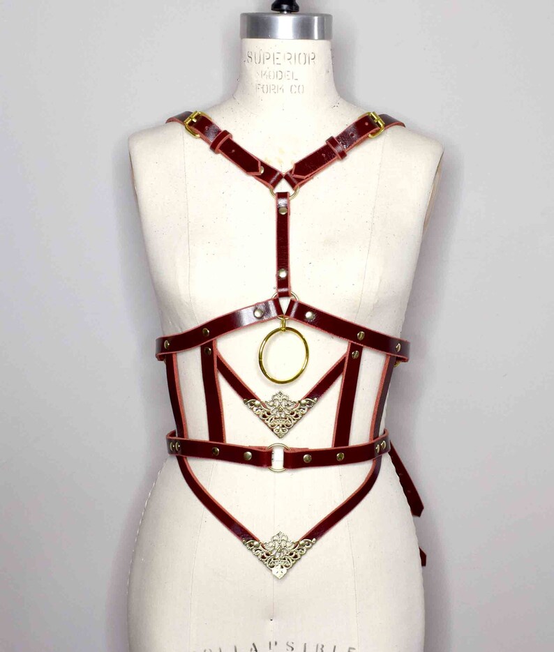 God Killer Black Leather Body Harness Black Body Cage - Etsy