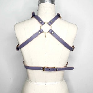 Seraphim Modular Leather Chest Harness, Buckled Shoulder Straps and O ...