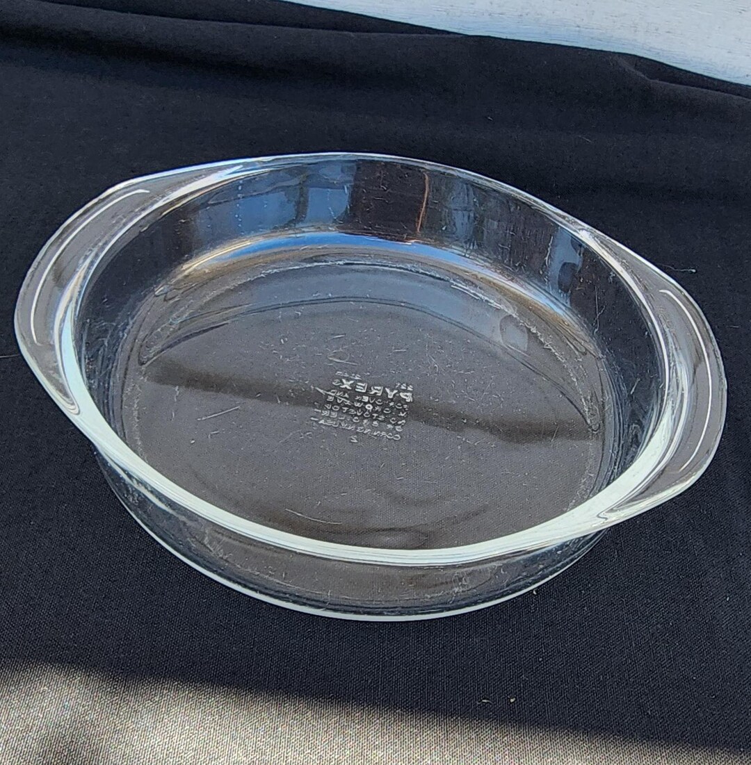 Vintage PYREX 221 Clear Glass 9" Round Ovenware Cake Baking Dish - Etsy