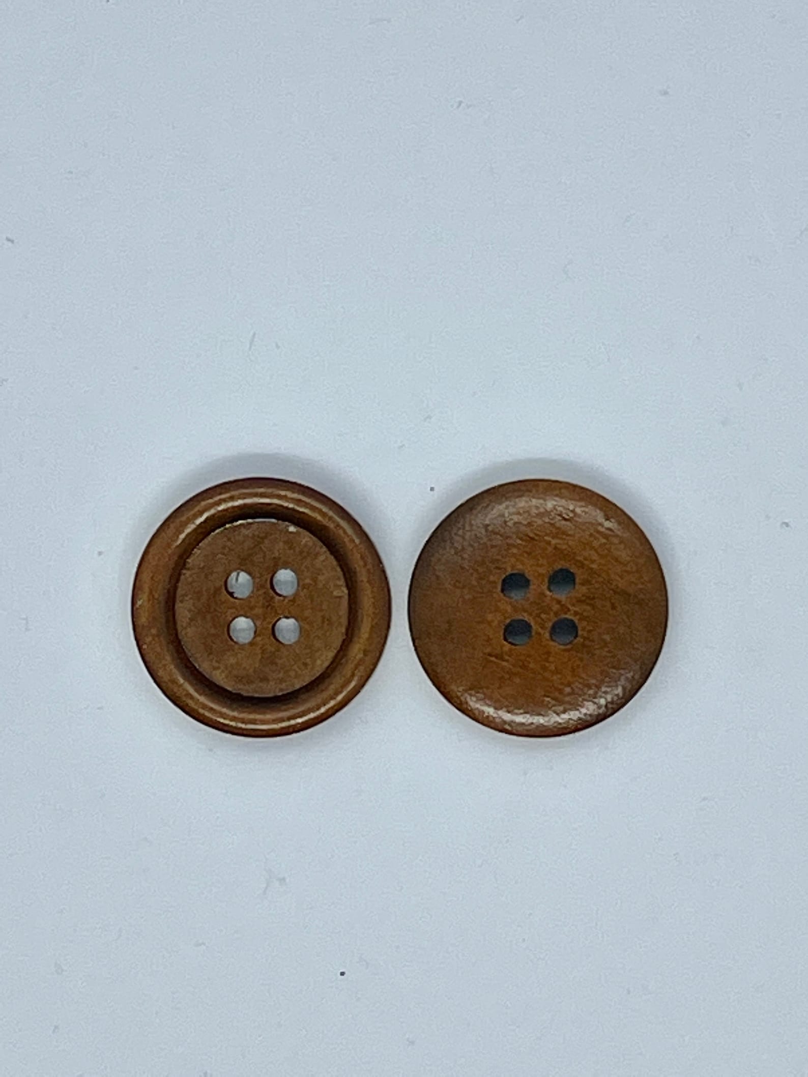 1 Rustic Wood Sewing Buttons Dark Brown 1 Inch Wood - Etsy