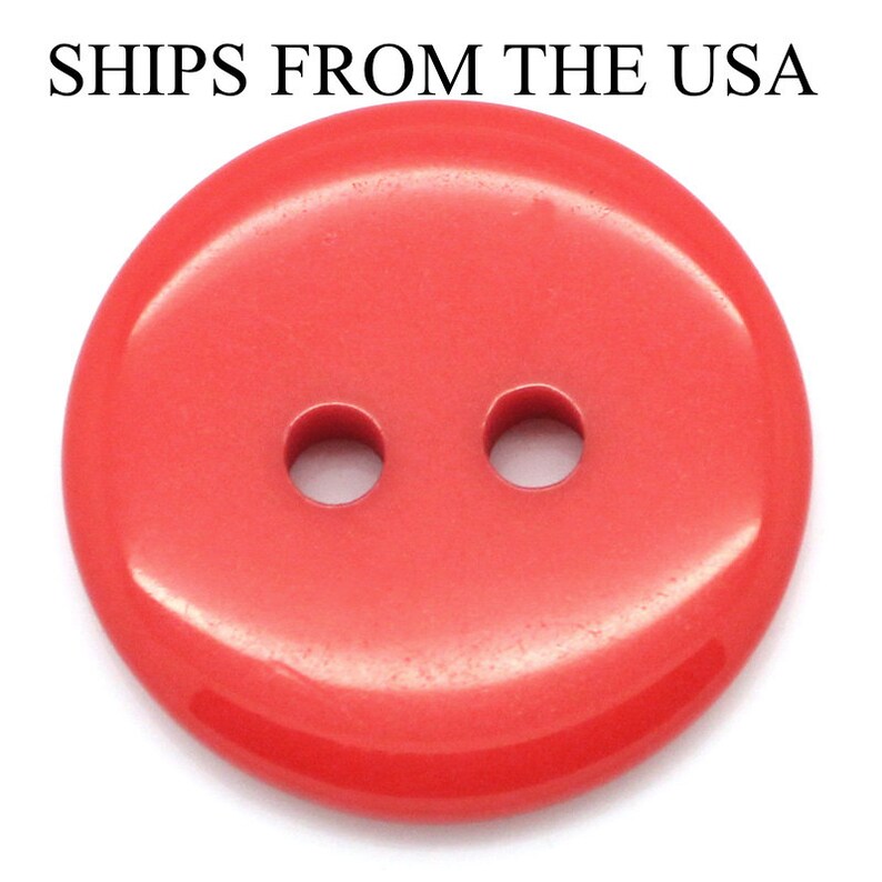 3/4 Bulk Red Buttons 18mm Red Plastic Buttons Bulk | Etsy