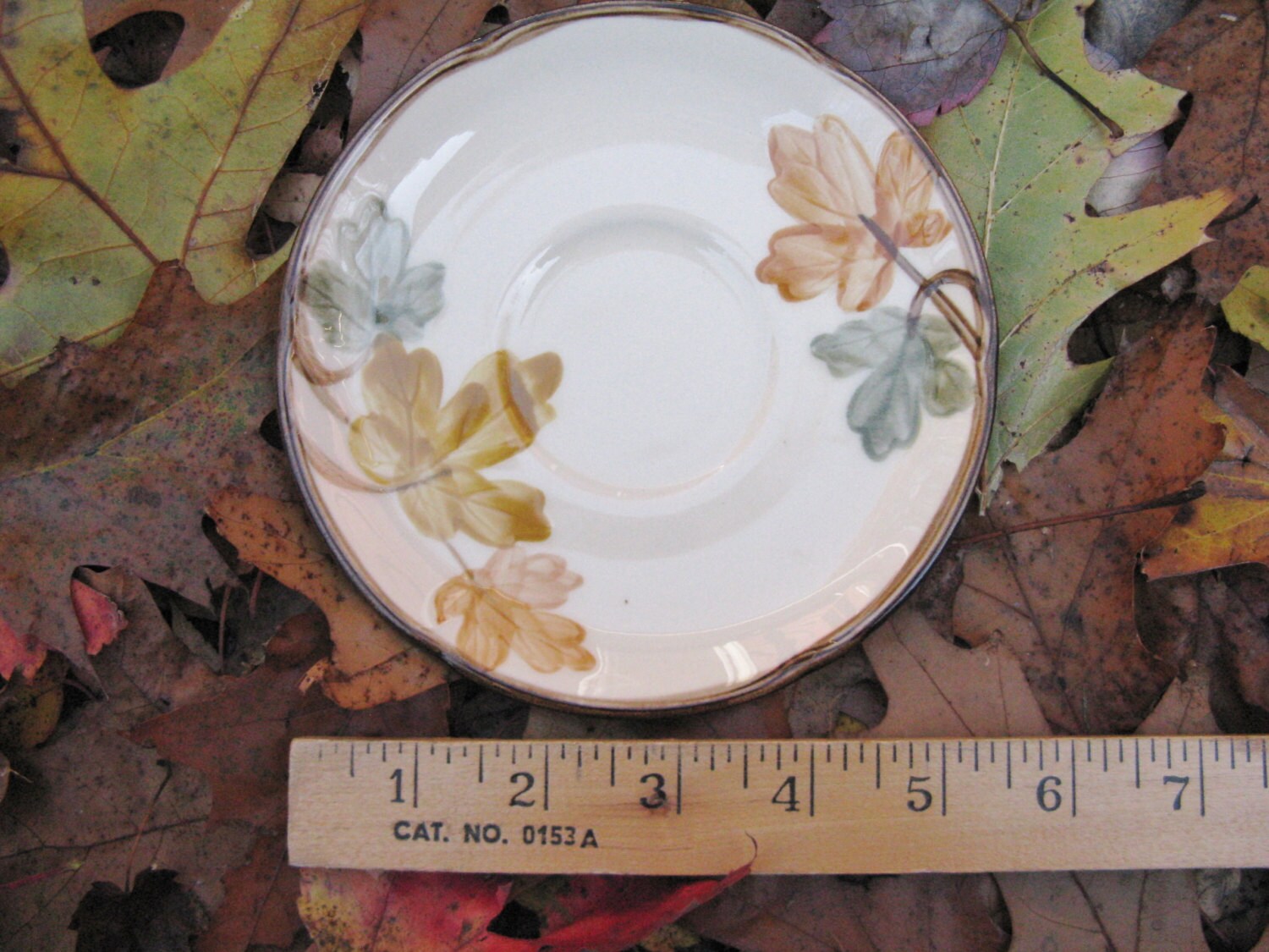 Franciscan Ware "october" Pattern 5.75" Inch Saucer USA Leaves Fall ...
