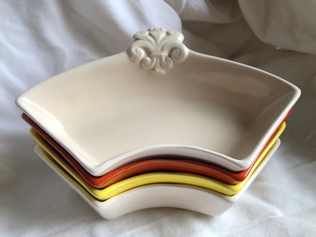 MCM California Pottery / Relish Snack Dishes / Tray USA J32 Mid-century ...