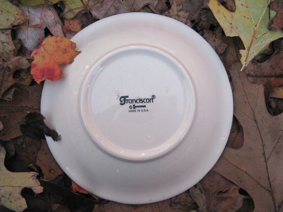 Franciscan Ware october Pattern 7 Inch Bowl USA Leaves Fall Autumn ...