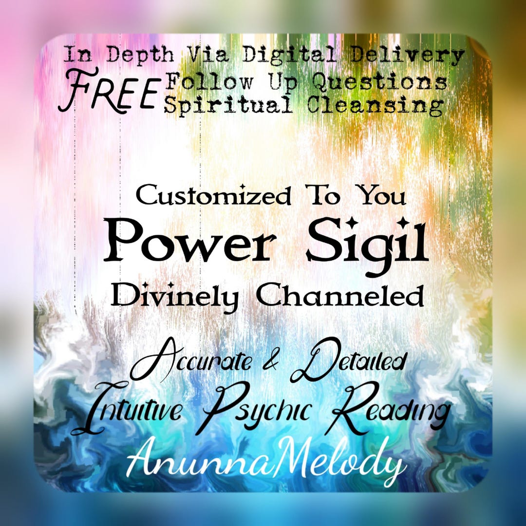 Custom Power Sigil, Channeled for You From an Intuitive Psychic Medium ...
