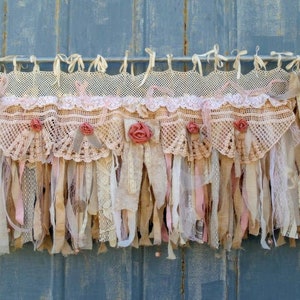 Boho Rag Curtain Gypsy Bohemian Curtain Sheer Curtain Backdrop Hippie ...