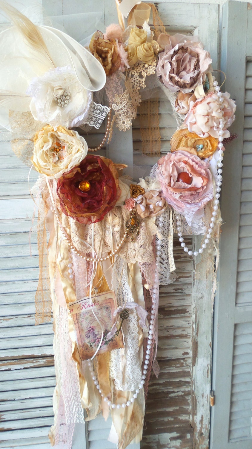 Rustic Shabby Rustic Wreath Country House Wreath Valentine | Etsy