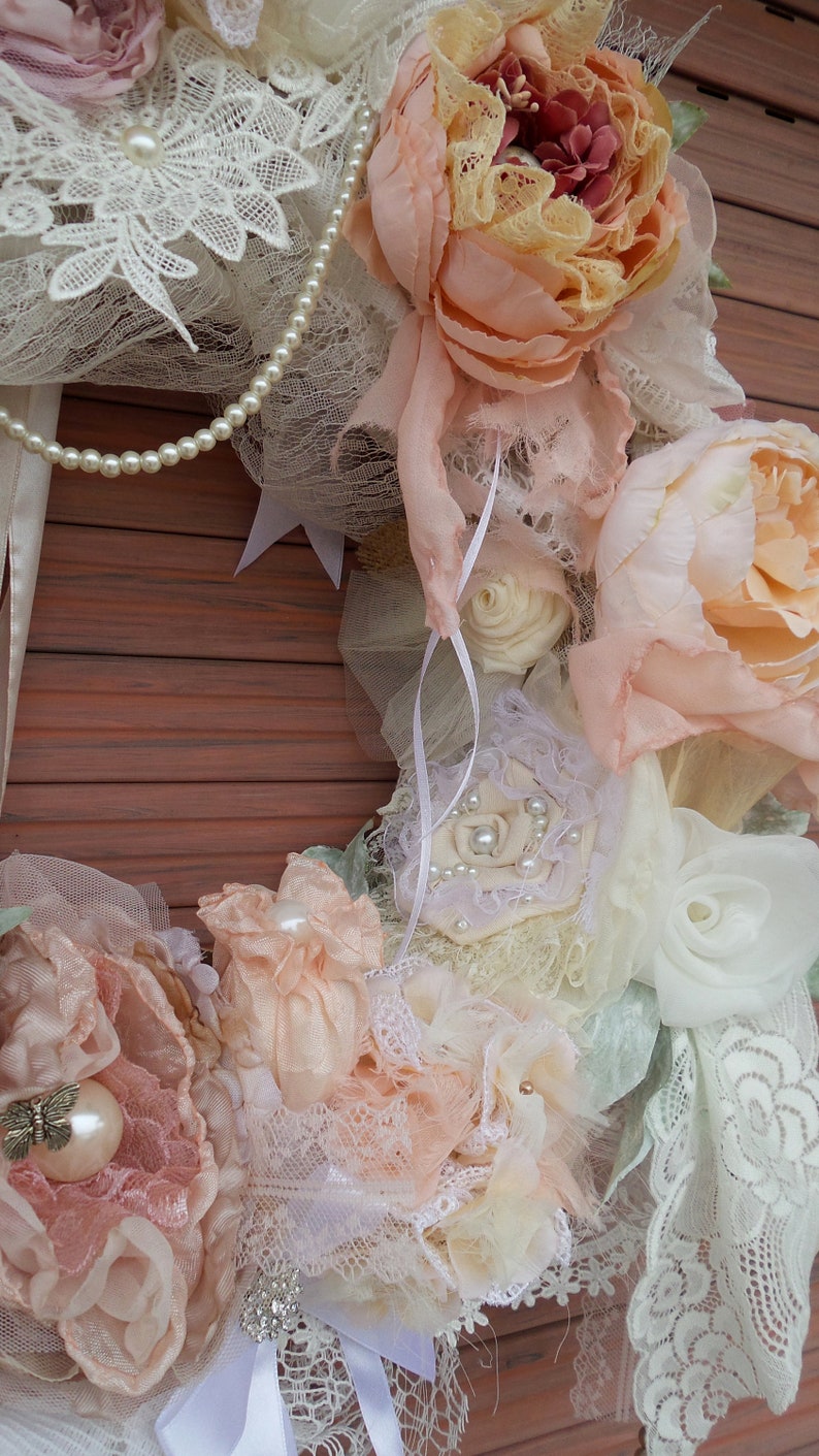 Shabby Chic Wreath Spring Wreath Country House Wreath Boho - Etsy