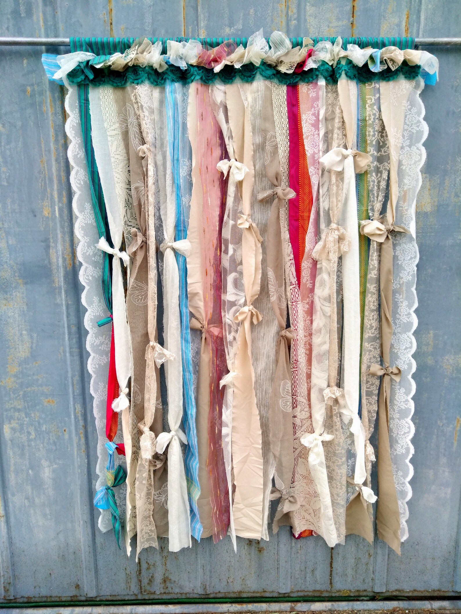 Boho Gypsy Lace Fabric Stripes Curtains Colorful Hippie Gypsy | Etsy