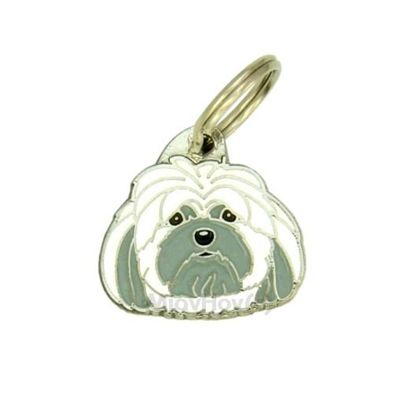 MJAVHOV Pet tag Lhasa apso | Etsy