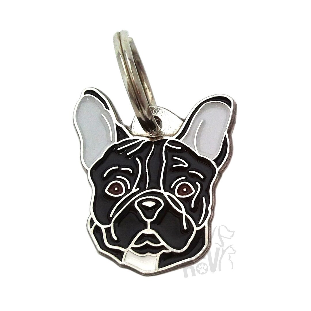 Pet ID Tag, (dog ID Tag) Personalised, Stainless Steel, Breed, French ...