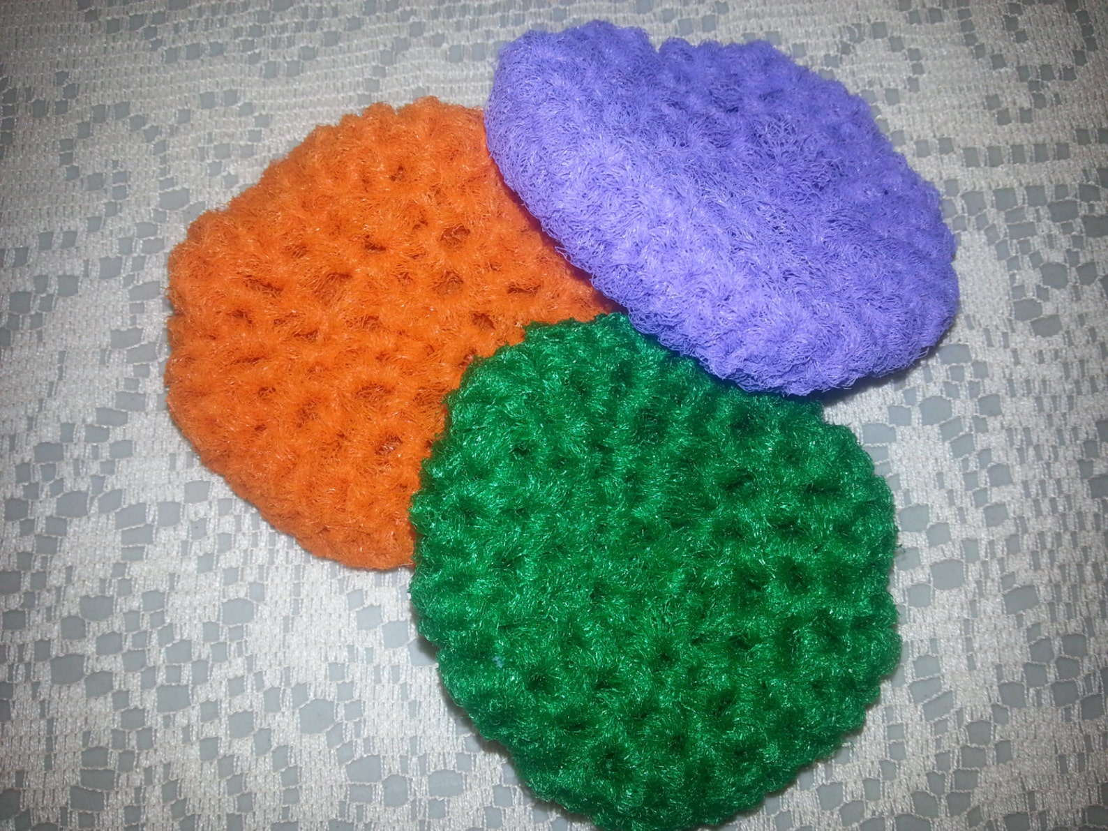 Set of 6 Crochet Large Dish Scrubbies Kitchen Scrubbies - Etsy