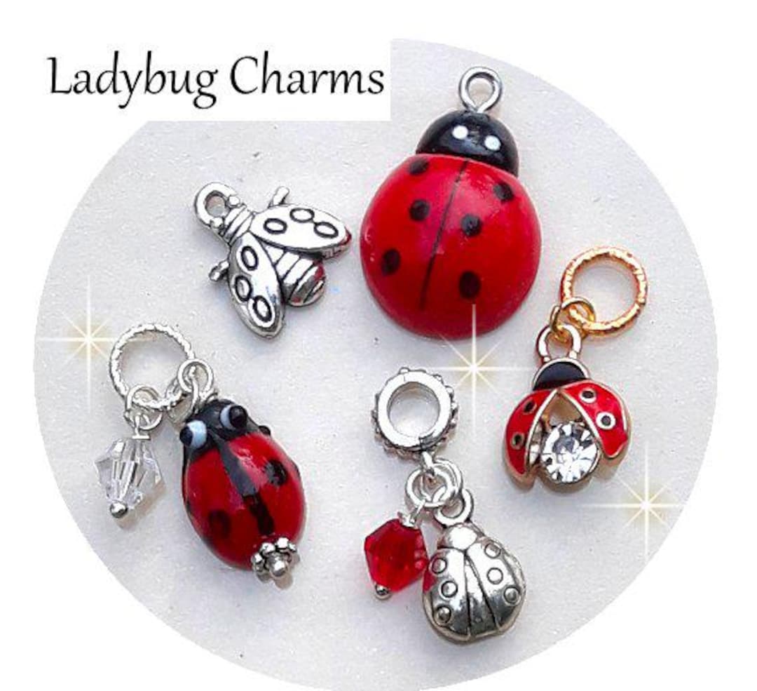 Ladybug Charms for Bracelet European Pandora Style Charm Bracelet ...