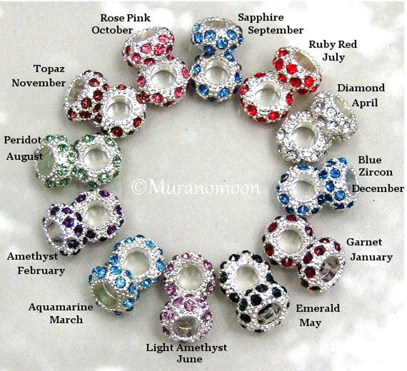 European Pandora Style Bracelet Fit Large Hole Charms Beads Size 6" 7 ...