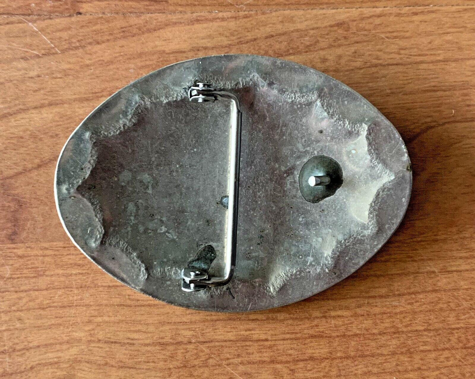 Vintage Horse Scroll Glass Faux Turquoise & Coral Cabochon Large Belt ...