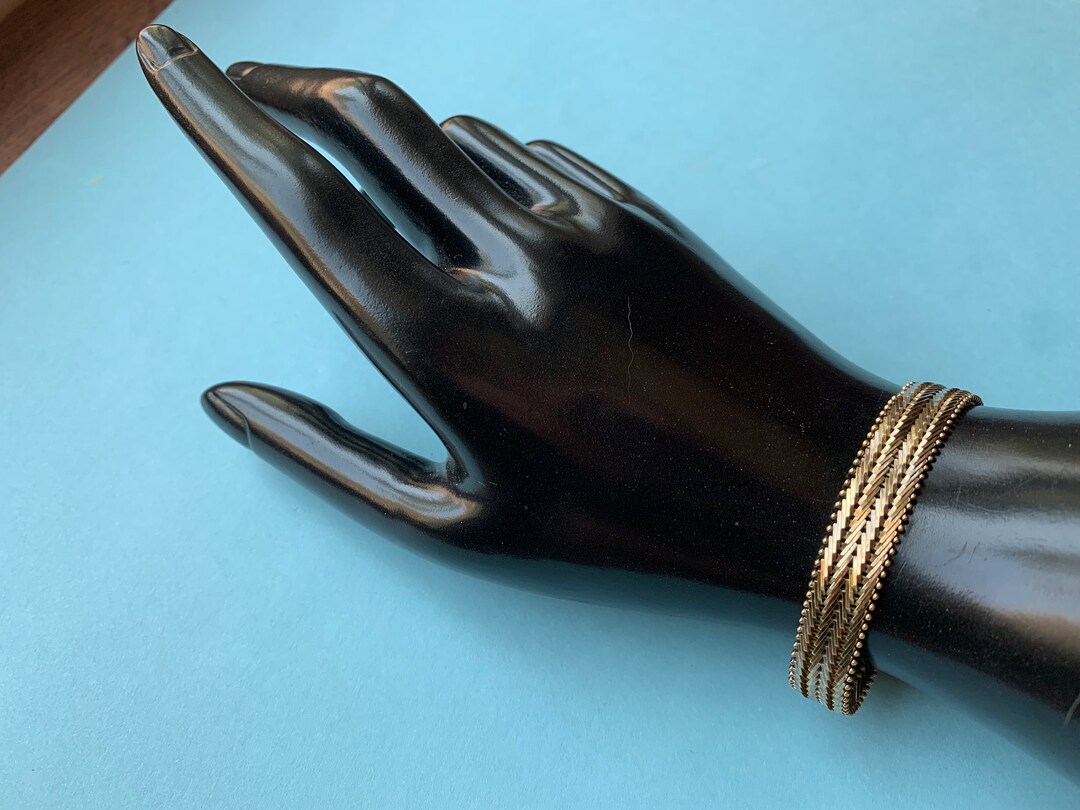 Vintage Milor Italy Sterling Silver Gold Vermeil Weave Braid Flat Chain ...