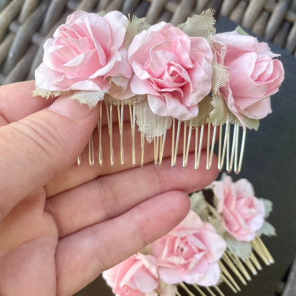Pink Hair Comb - Etsy