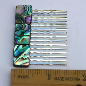 Stunning Abalone Shell Hair Comb - Etsy